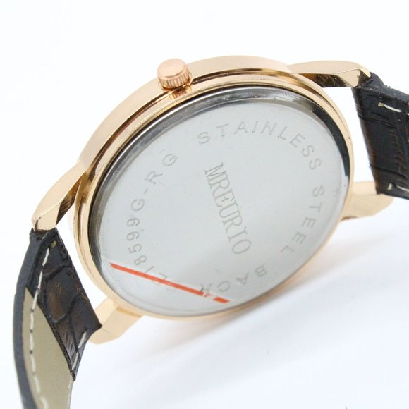 Mreurio | Accessories | Mreurio Watch Quartz Mens Classic Casual Gold ...